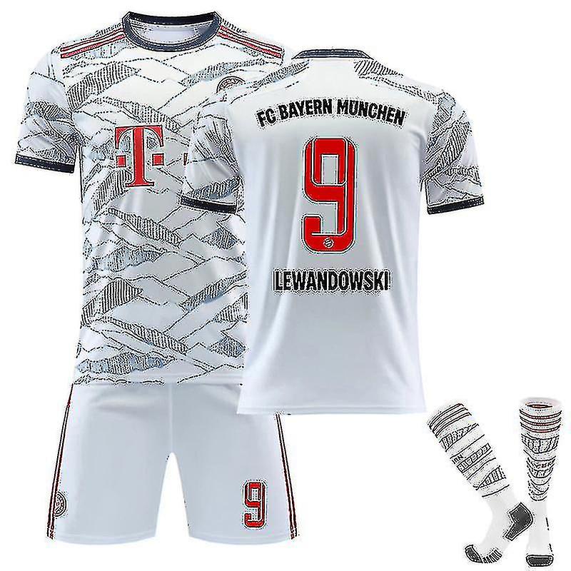 Buy Fc Bayern Munich #9 Lewandowski Jersey 2021-2022 New Season Boys ...
