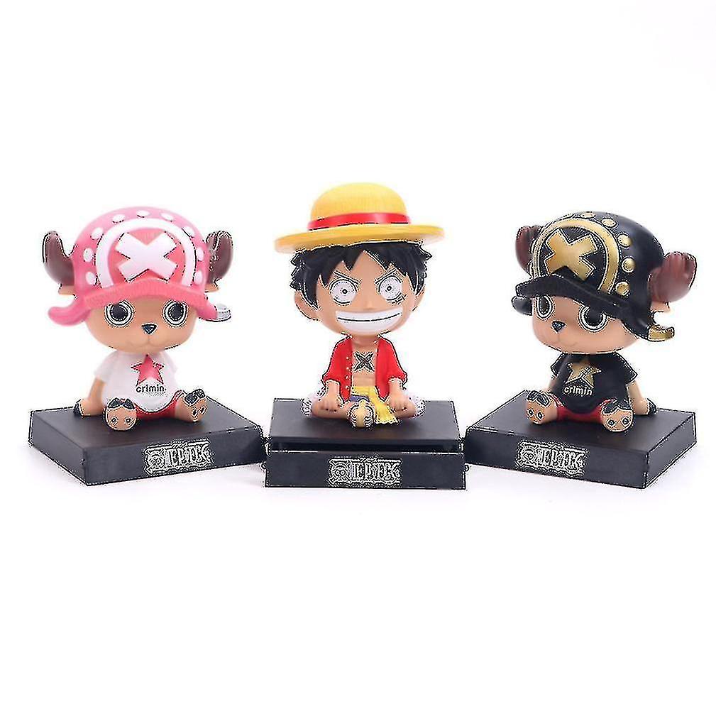 Buy JOUBUY 3pcs One Piece Luffy Chopper Straw Hat Car Decoration ...