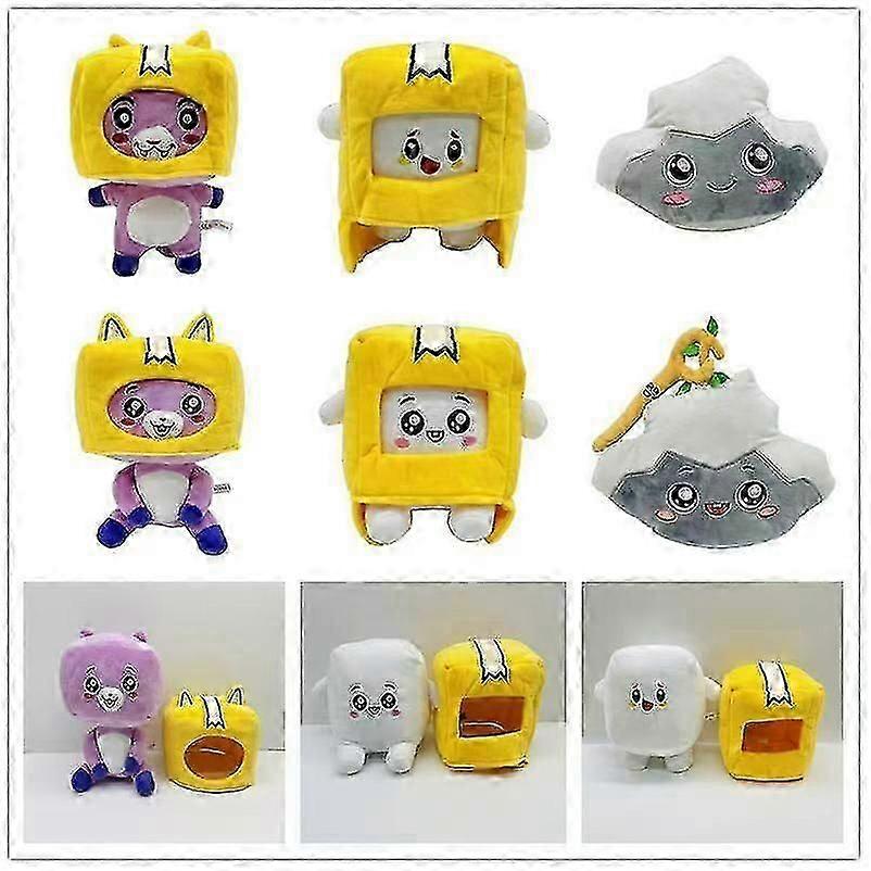 Buy JOYBUY Lankybox Boxy + Foxy + Rocky Plush Soft Stuffed Toy Kid Game ...