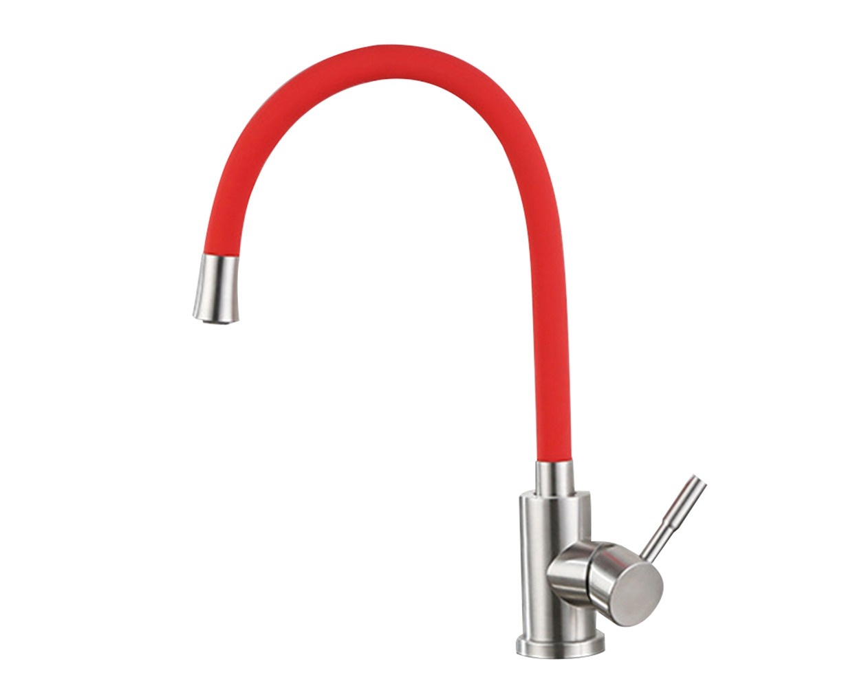 Buy Sink Faucet Flexible Rubber Hot Cold Water Pull Down Sprayer ...