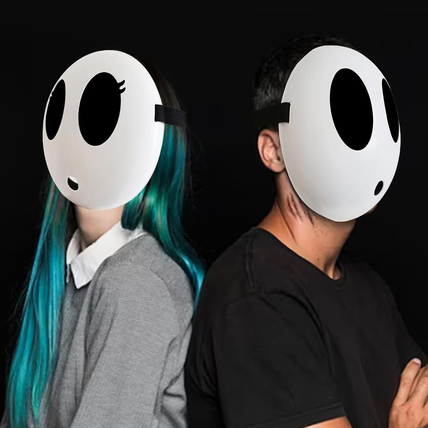 Buy Varuotu Shy Guy Mask White Anime Mask Halloween Mask Funny Face ...