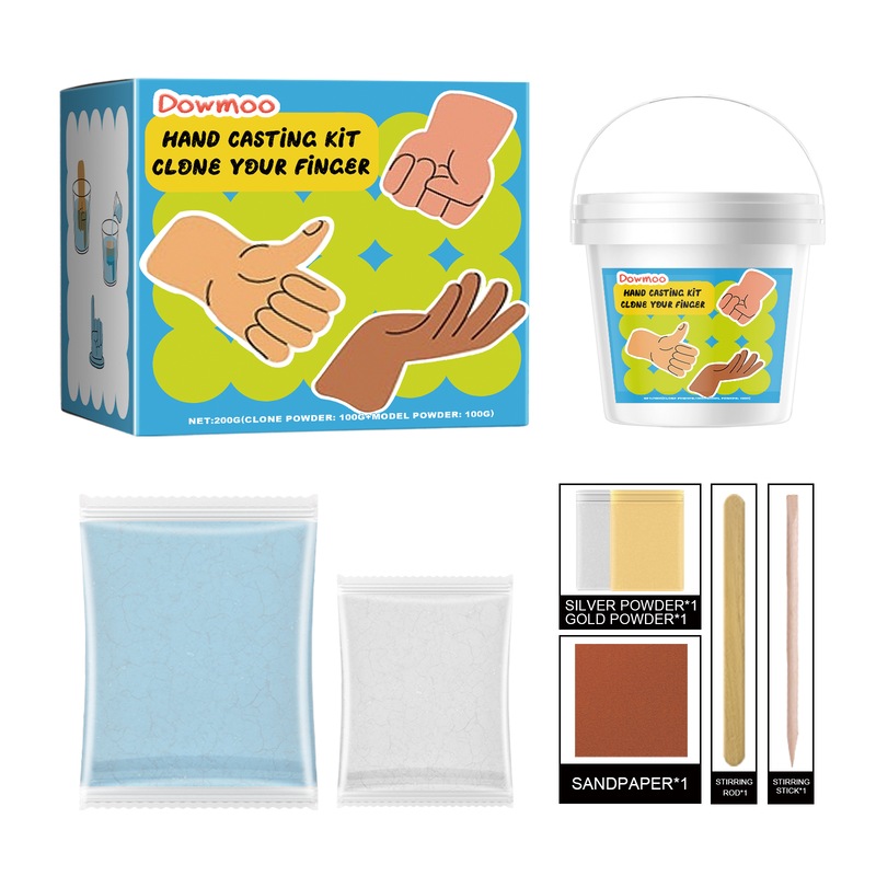 Buy Dowmoo Diy Hand Casting Kit, Diy Hand-Made 3d Hand Model Crafts ...