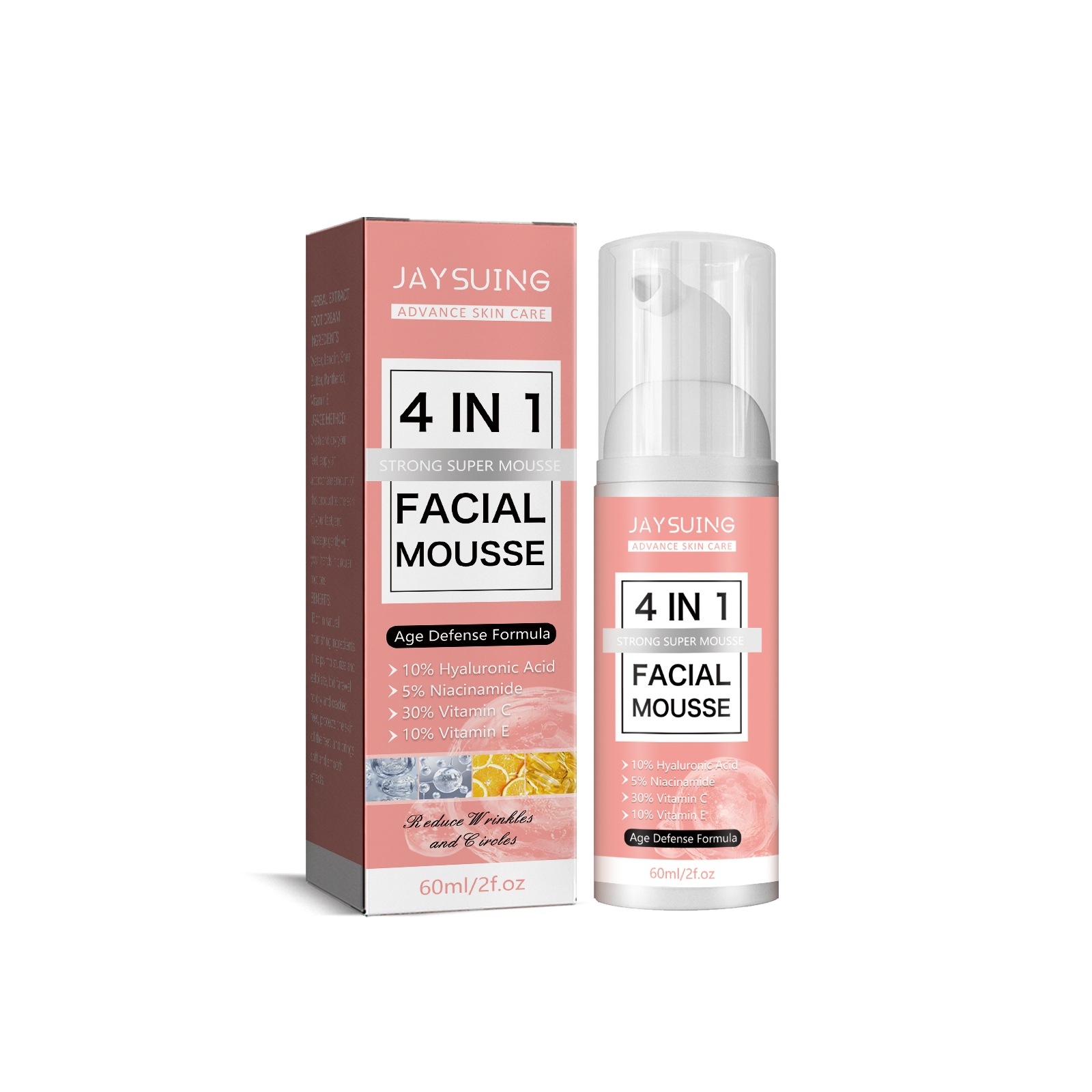 Buy Jaysuing 4 In 1 Cleansing Mousse, A Gentle Face And Deep Cleansing ...