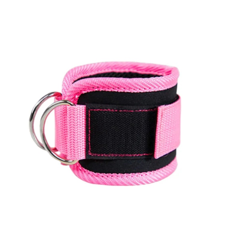 Buy 1 Pair Adjustable D-Ring Ankle Straps for Leg and Glute Workouts ...