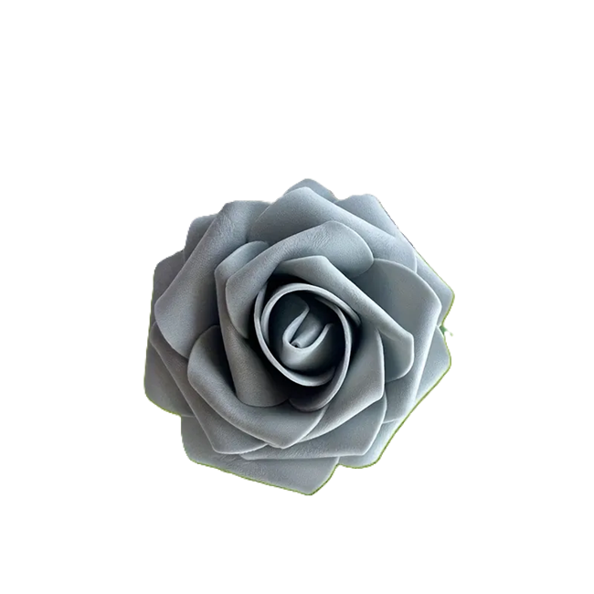 Buy 25-Piece Grey Artificial Foam Rose Flowers with Stems (7-7.5CM ...