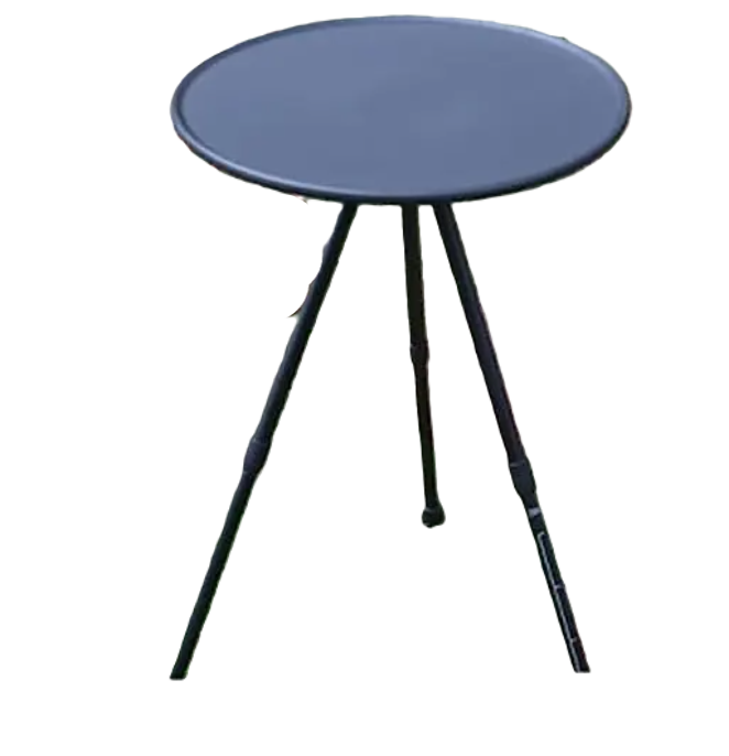 Buy Folding Round Table Portable Telescopic Outdoor Three-legged Dining ...