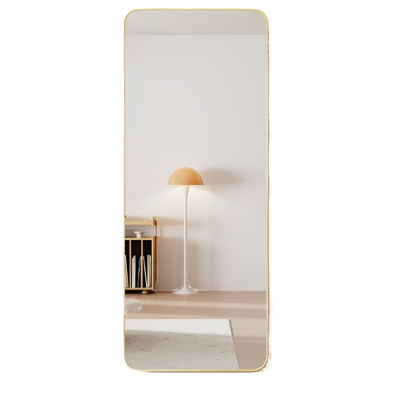 Buy Champagne Gold Wall-Mounted Full Body Mirror - 30x120 cm - MyDeal ...