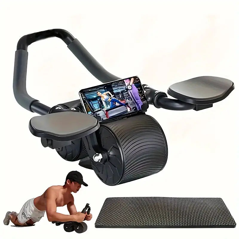 Buy Automatic Rebound Abdominal Wheel with Elbow Pad - MyDeal Australia