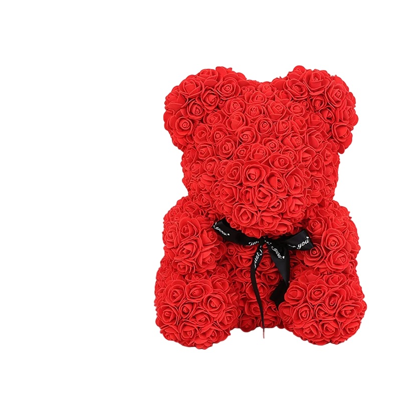 Buy Red 25cm Teddy Rose Bear with Light-Up Box - Symbol of Eternal Love ...