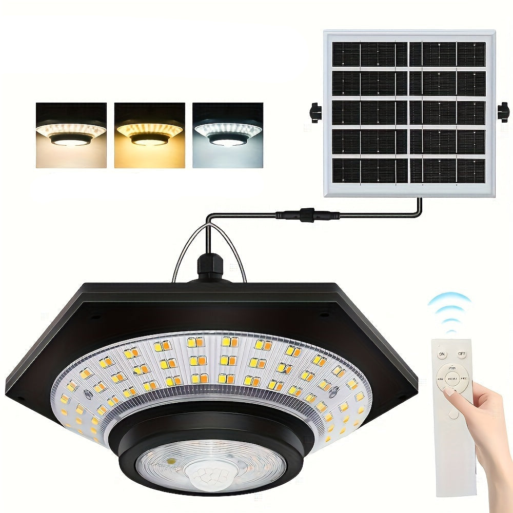 Buy Solar LED Pendant Light with Remote & Motion Sensor - MyDeal Australia