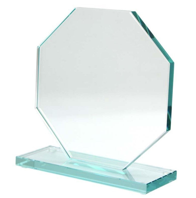 Buy Glass Octagon Plaque Trophy - MyDeal Australia