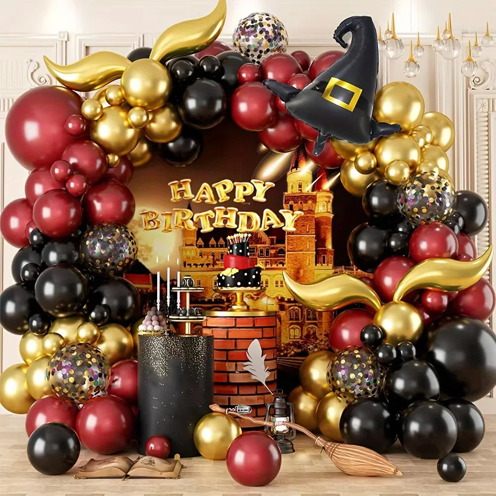 Buy 118Pcs Magic School Balloon Flower Ring Arch Set Magic School Theme ...