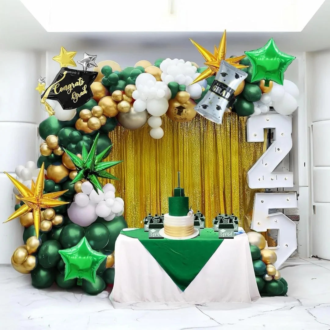 Buy 139Pcs Graduation Season Balloon Wreath Arch Set Exploding Star ...