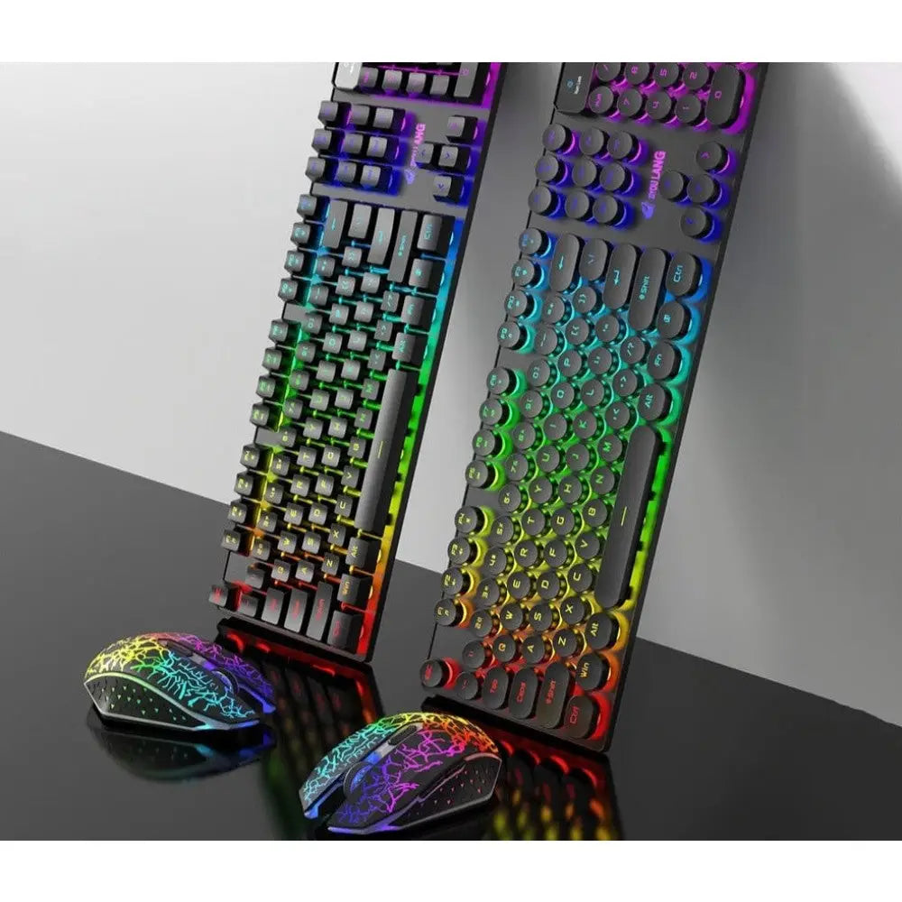 Buy 2.4g Wireless Rechargable Rgb Backlight Gaming Keyboard Mouse Combo ...