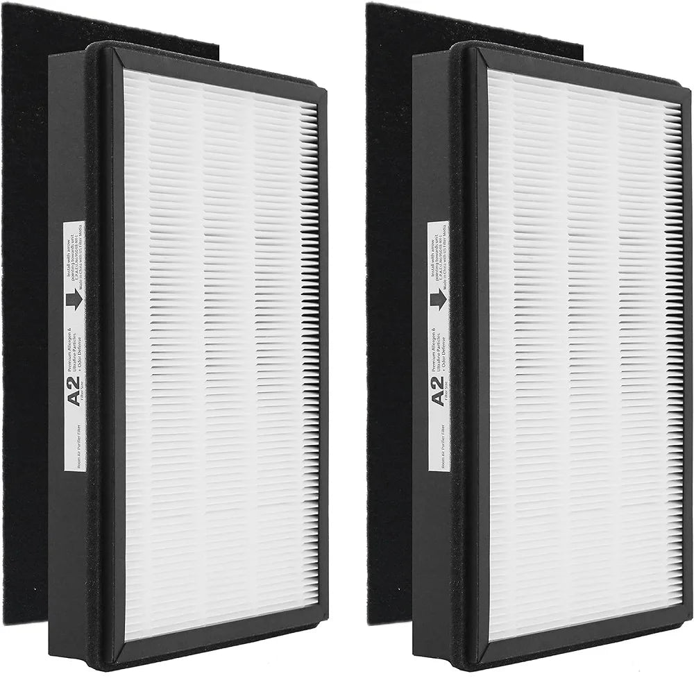 Buy 2 Pack A2 Size Hepa Replacement Filter Compatible With Filtrete C02 ...