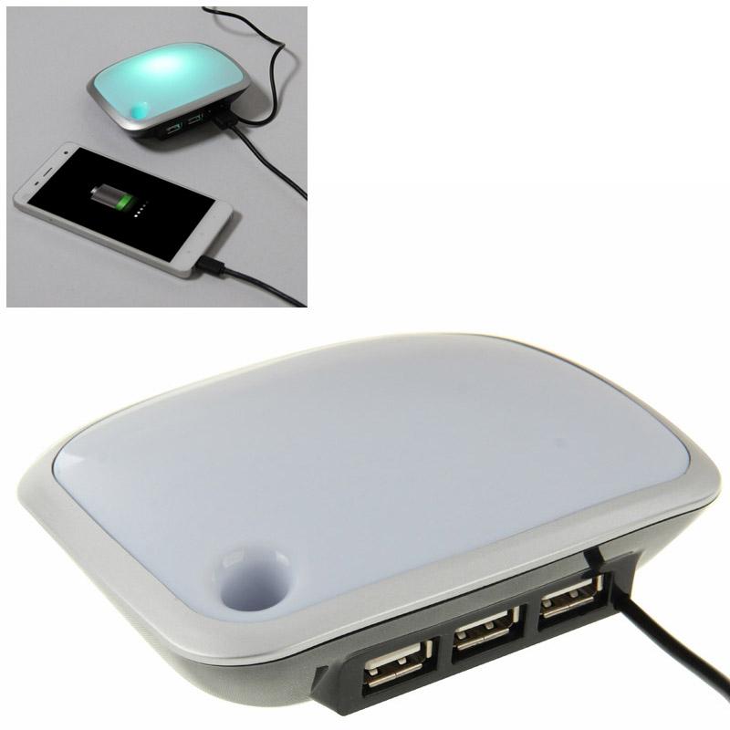 Buy 3-Port Usb Hub With Led Light 1M Cable - MyDeal Australia