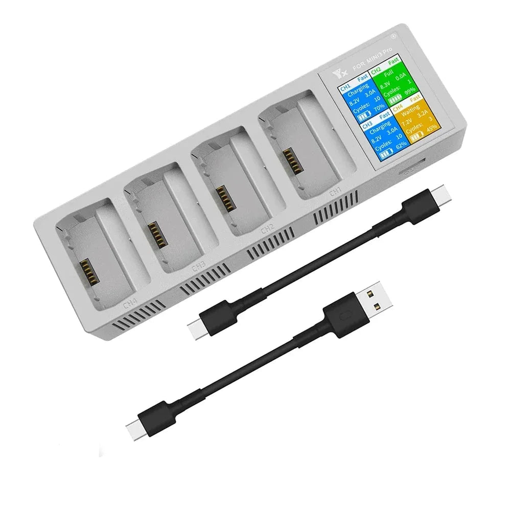 Buy 4 In 1 Battery Charging Hub For Dji Mini 4 Pro Drone Intelligent ...