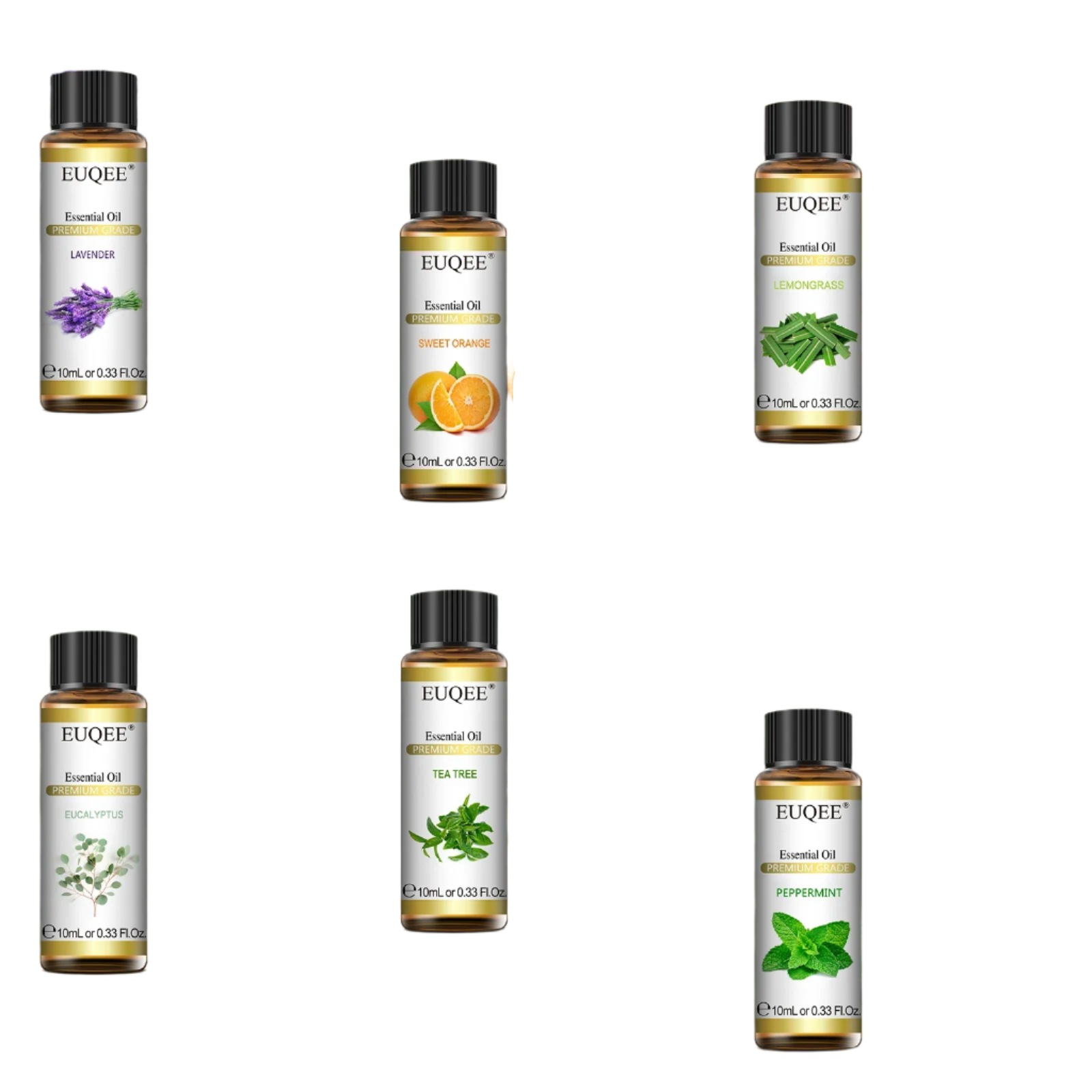 Buy 6 Piece Set Of Essential Oils For Humidifiers Diffusers - MyDeal ...