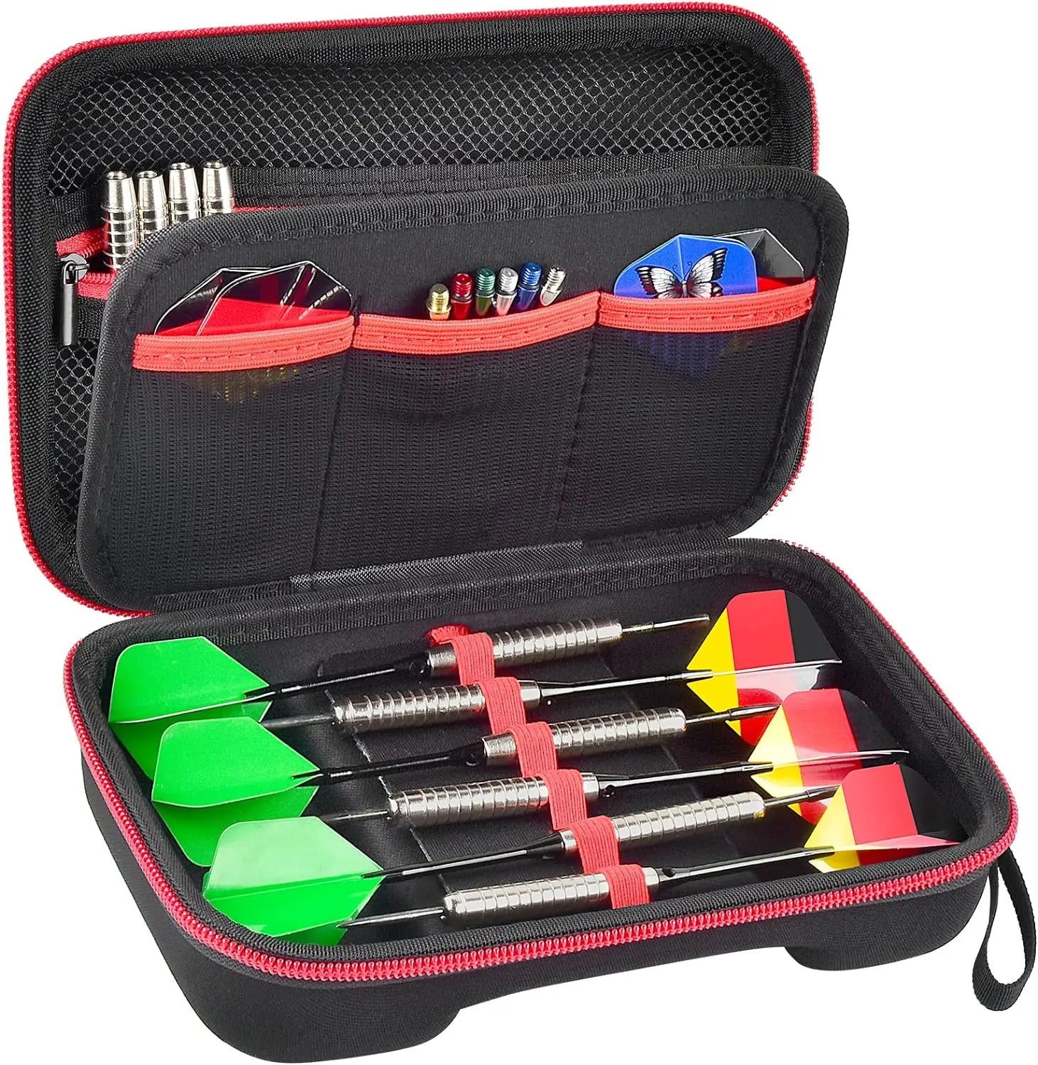 Buy 6 Steel Soft Tip Darts Case Holder Compact Storage Box For Dart ...