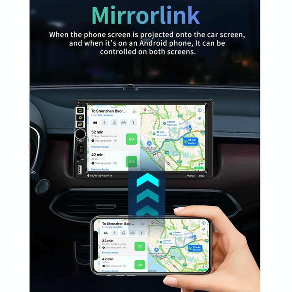 Buy 7 Inch Car Android Player Gps Navigation Bluetooth Fm Radio Carplay ...