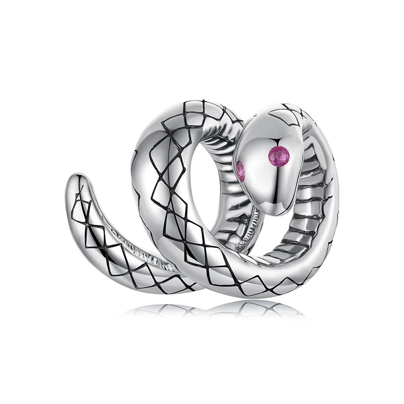 Buy 925 Sterling Silver 2025 Snake Charm Pendant For Diy Bracelets ...
