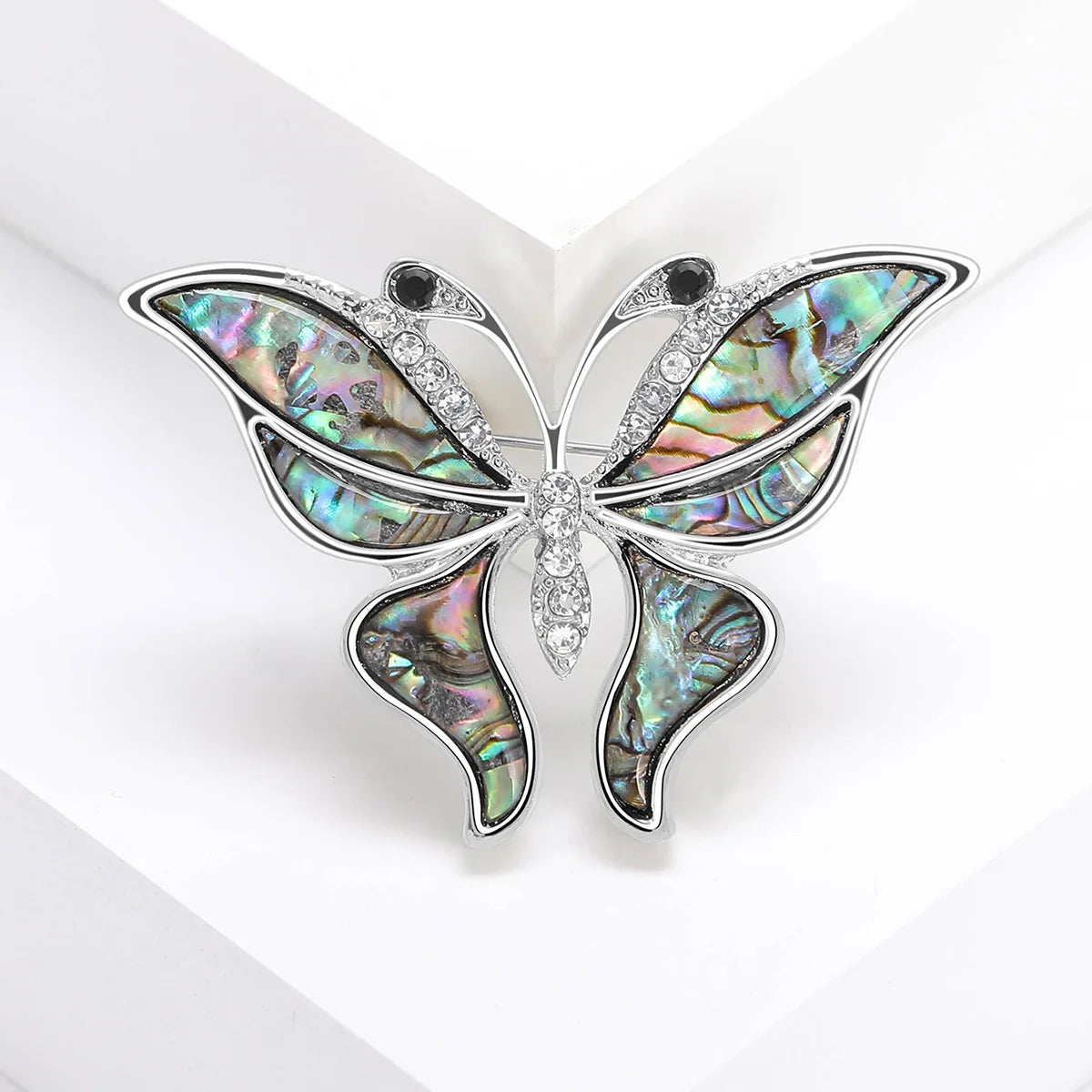 Buy Abalone Shell Butterfly Brooch Pin Womens - MyDeal Australia