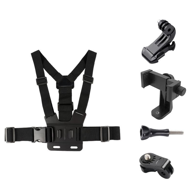 Buy Adjustable Body Mount Belt with Phone Clamp for Action Cameras and ...