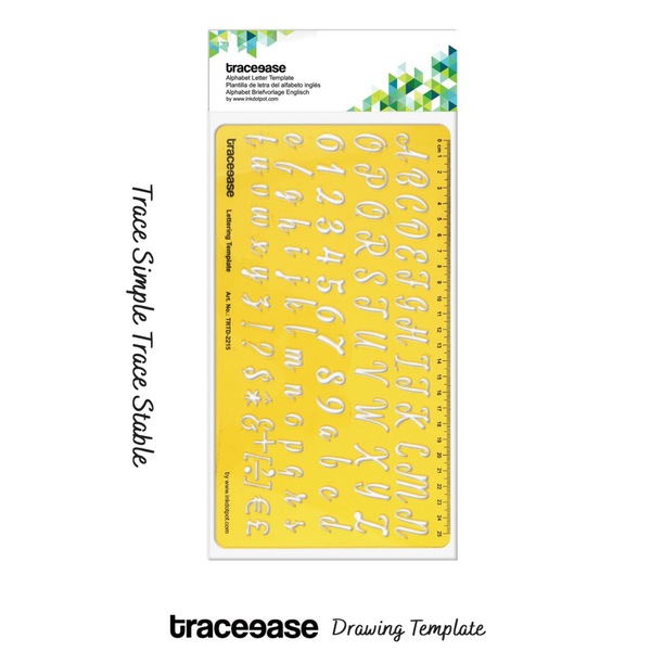 Buy Alphabet Lettering Template Drafting Tools Lower Case Upper Case ...