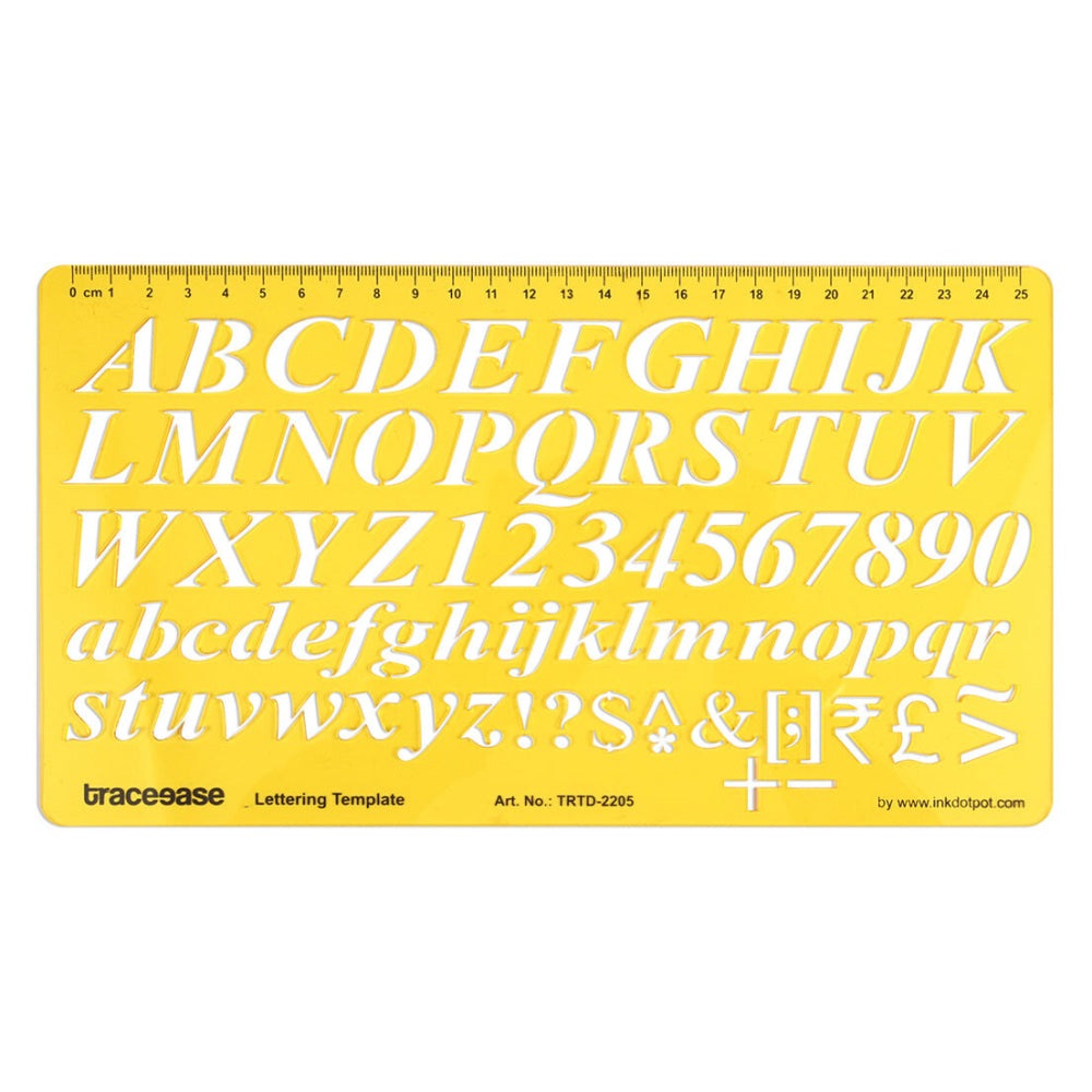 Buy Alphabet Lettering Template Upper and Lower Case Drafting Tools ...