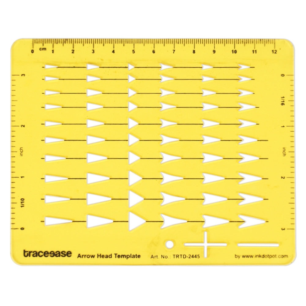 Buy Arrows Drafting Arrow Head Template Drawing Stencil - MyDeal Australia