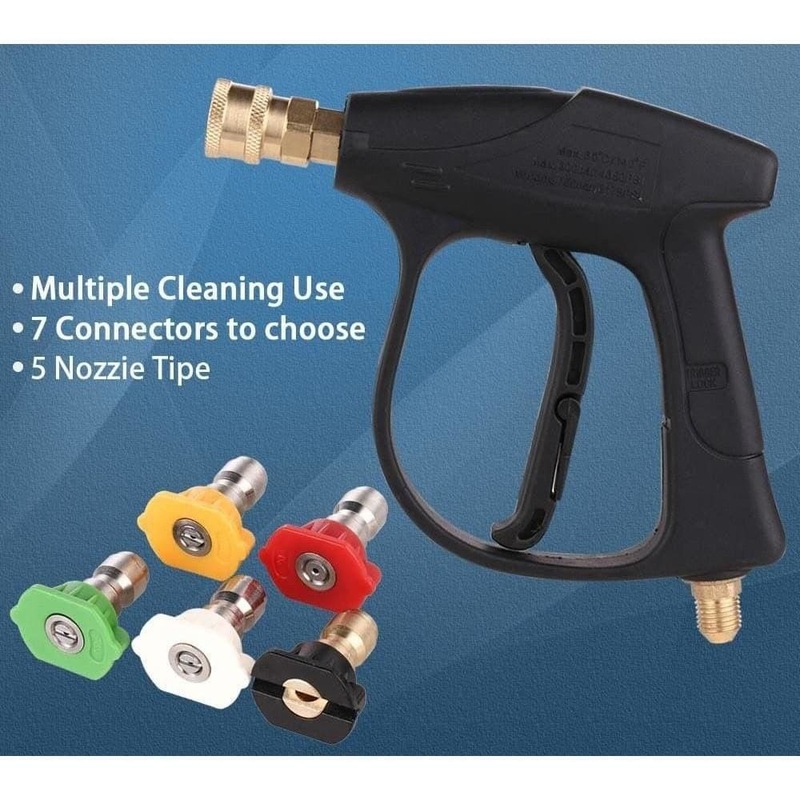 Buy Car Washer Gun 3000 Psi High Pressure Cleaner with 5 Nozzles for ...