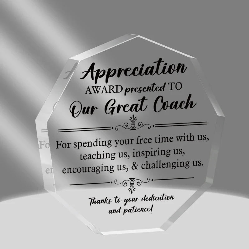 Buy Coach Appreciation Table Decor For Baseball Basketball Soccer ...