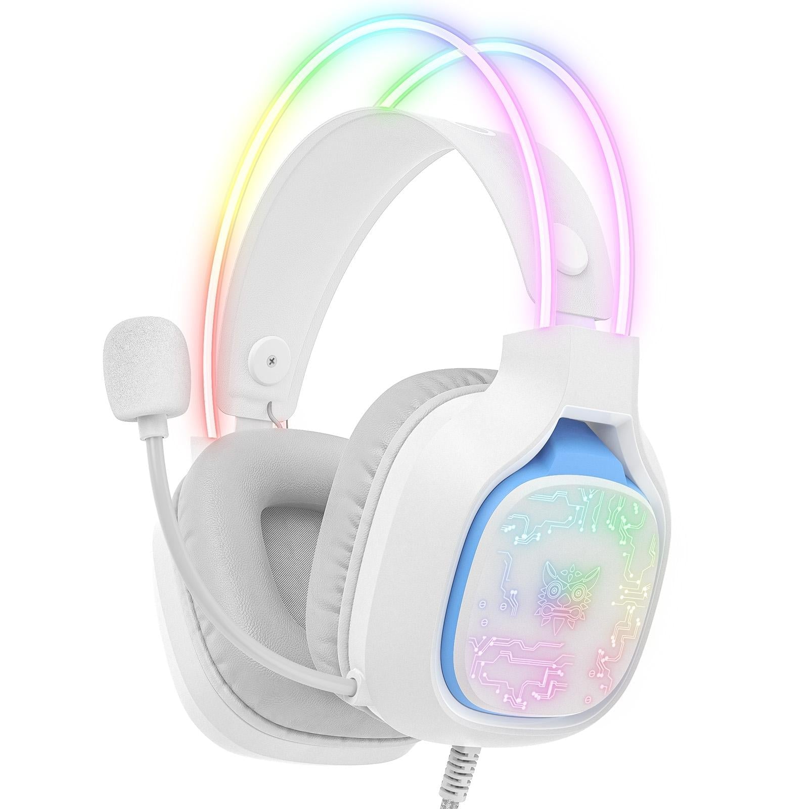 Buy Colourful Light Gaming Headset With Mic 1.8M Cable - MyDeal Australia