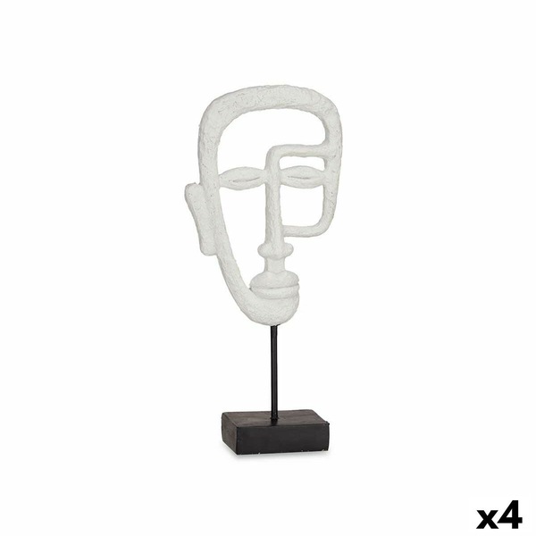 Buy Decorative Figure Face White 19.5 x 38 x 10.5 Cm 4 Units - MyDeal ...