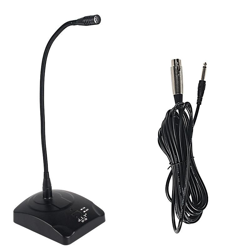 Buy Desktop Computer Gooseneck Condenser Microphone 6.35Mm Interface ...