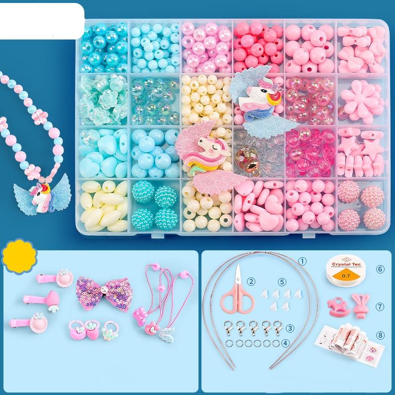 Buy Diy Beaded Jewelry Set For Kids 24 Grids - MyDeal Australia