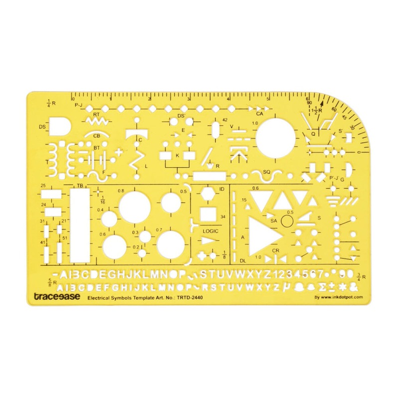 Buy Electrical Drafting Electrical Symbols Template Drawing Stencil ...