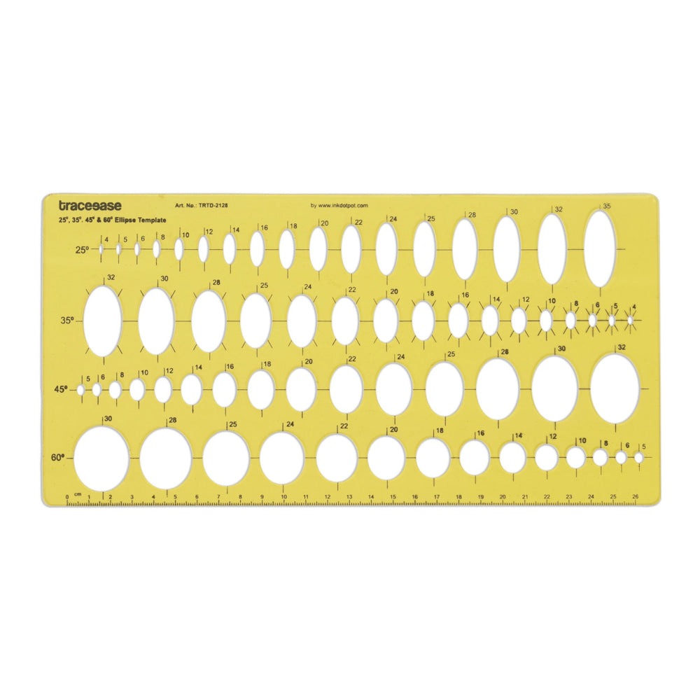 Buy Geometric Drafting Ellipse Template Drawing Stencil - MyDeal Australia