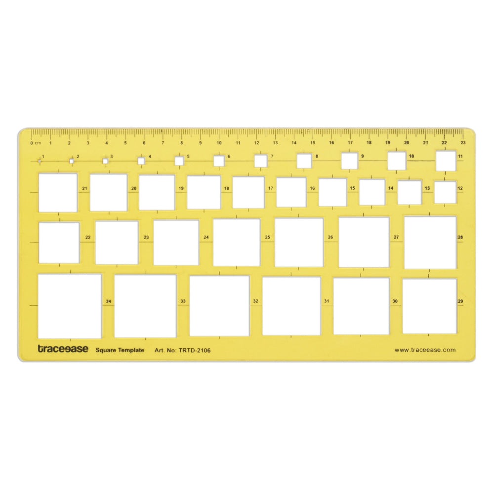 Buy Geometric Drafting Sqaure Template Drawing Stencil - MyDeal Australia