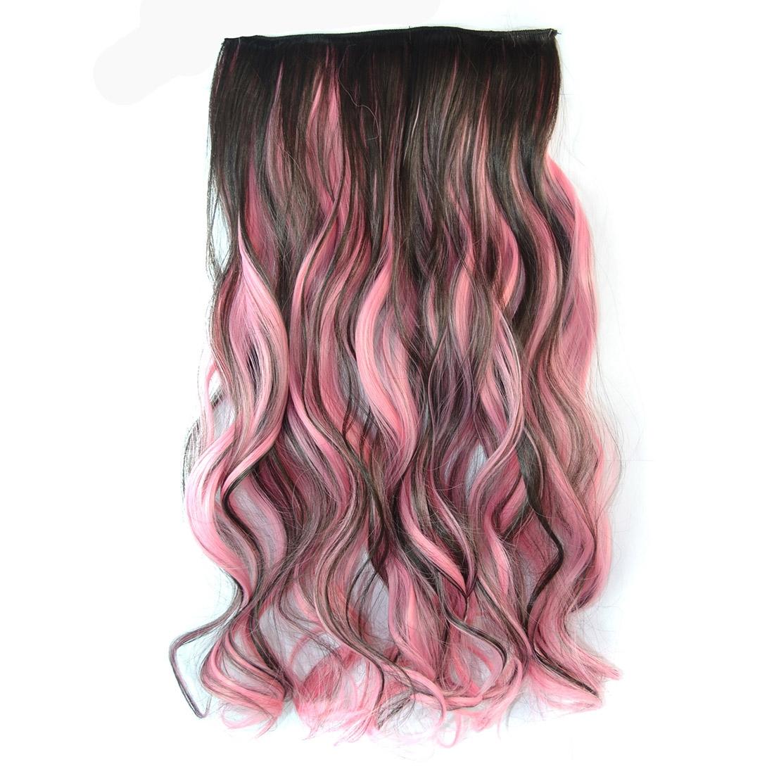 Buy Long Curls Clip in Hair Extension with Gradient Wave - Large ...