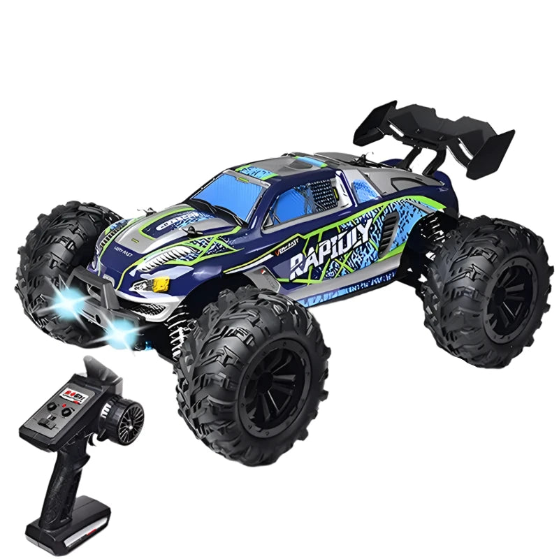 Buy High Speed 4wd Rc Car LED Lights Remote Control 50km h Drift Monster Truck for Kids MyDeal