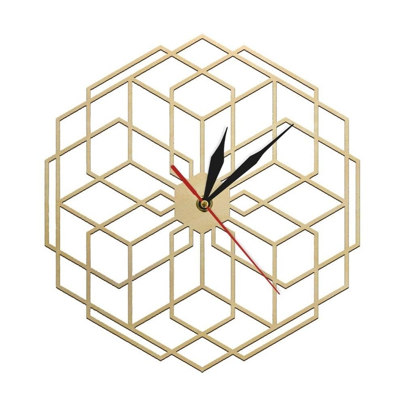 Buy Laser Engraved Wooden Wall Clock - MyDeal