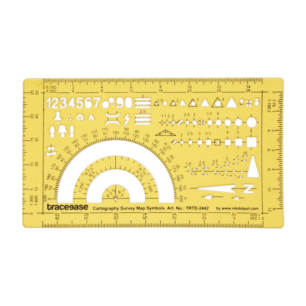 Buy Map Drafting Cartography Survey Map Symbols Template Drawing ...