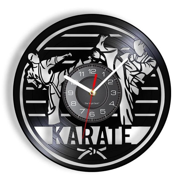 Buy Retro Karate Record Wall Clock - MyDeal Australia