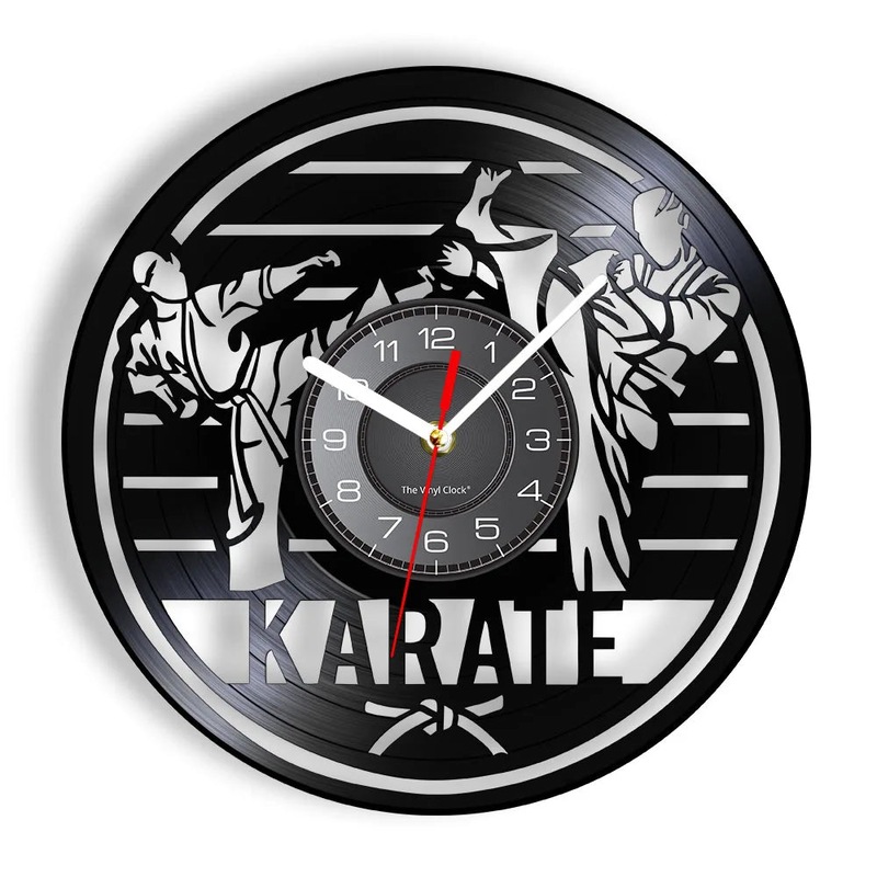 Buy Retro Karate Record Wall Clock - MyDeal