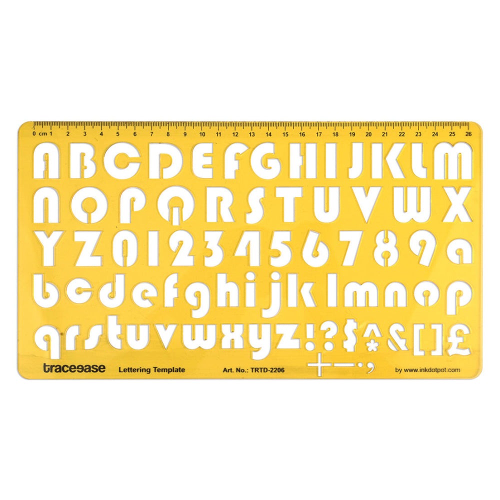 Buy Upper and Lower Case English Alphabet Number Drafting Tools Letter ...