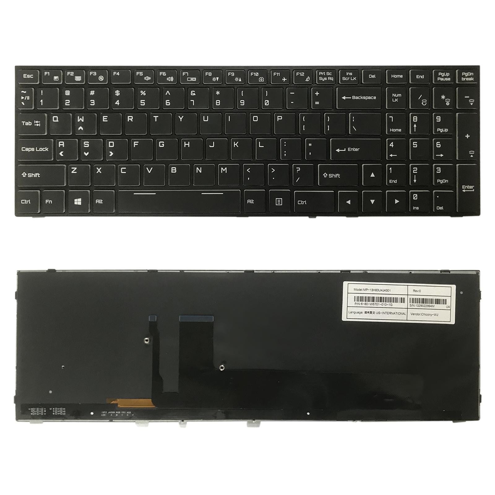 Buy Backlit us Keyboard for Hasee G10 Z8 Z7m Z7-ct5na7na7gs Kpzgz Gx9 ...