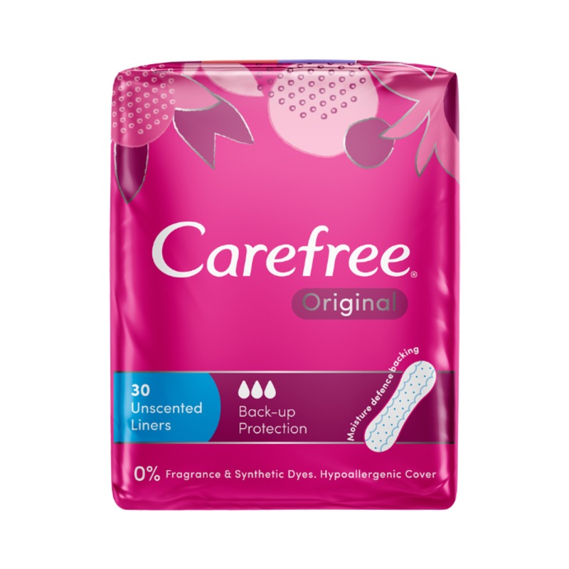 Buy Carefree Original Back Up Protection Liners 30 Pack - MyDeal