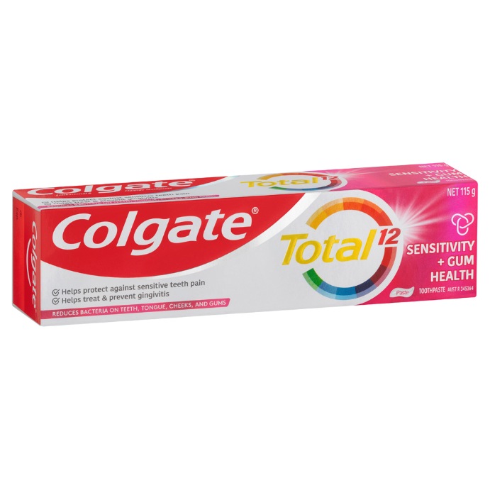 Buy Colgate Total 12 Sensitivity + Gum Health Toothpaste 115g - MyDeal ...