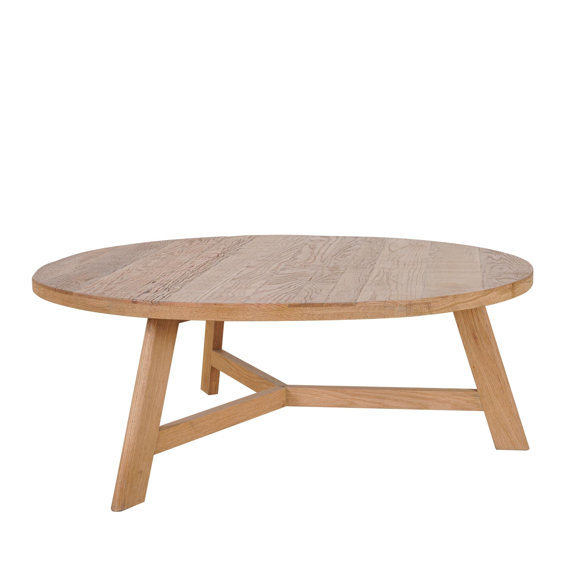 Buy Freya Round Reclaimed Elm Coffee Table 100Cm - MyDeal Australia